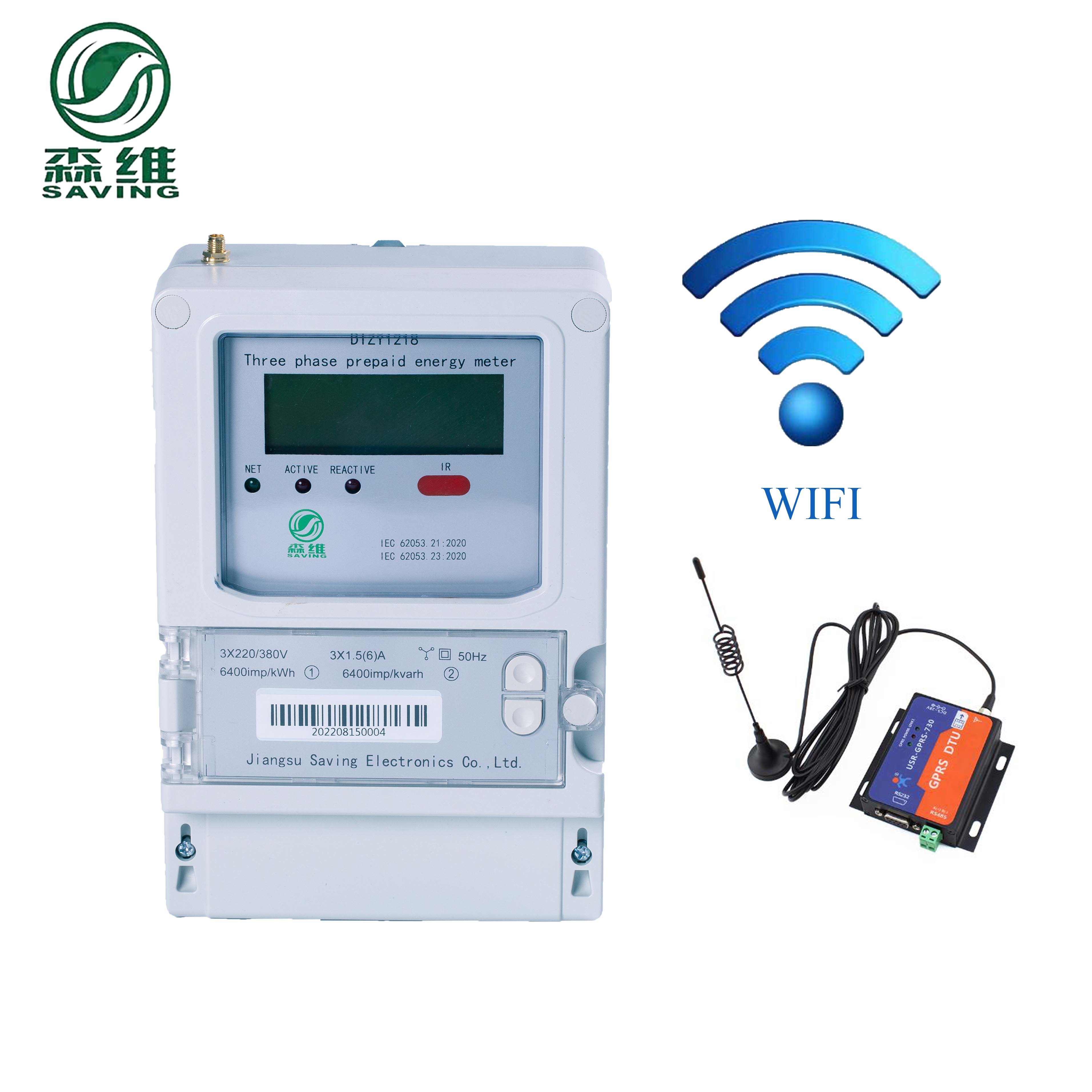 220v 380v Three Phase Prepaid Energy Meter Impact Meter ไฟฟ้าจ่ายล่วงหน้า