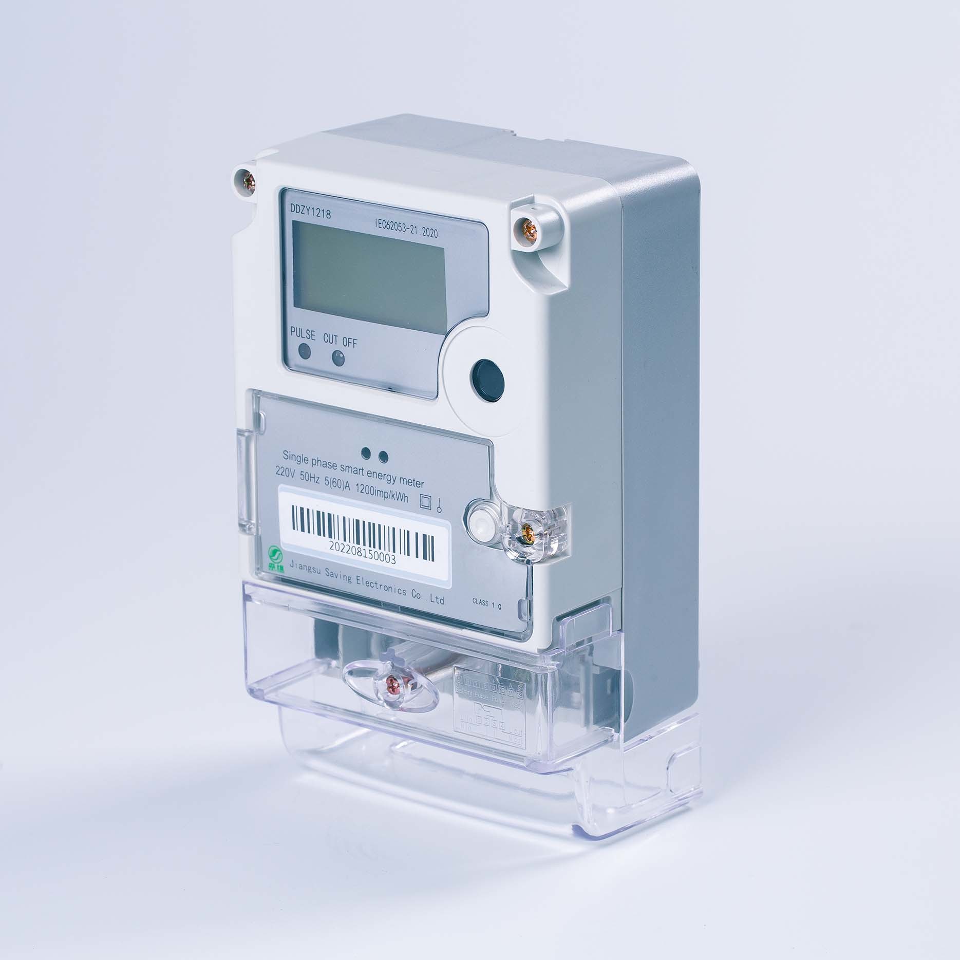 230V Electric Token Meter เฟสเดียว Wattmeter Sts Keyboard Prepaid Prepaid